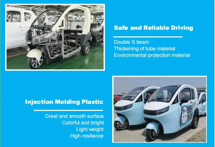 China Factory Directly Supply Cheap Price Electric Vehicle Low Speed Three Wheel Electric Car with EEC
